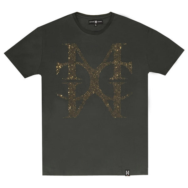 MC Jumbo Crystal Logo Gucci Green tee (Website Only) – Michael Cherry Brand